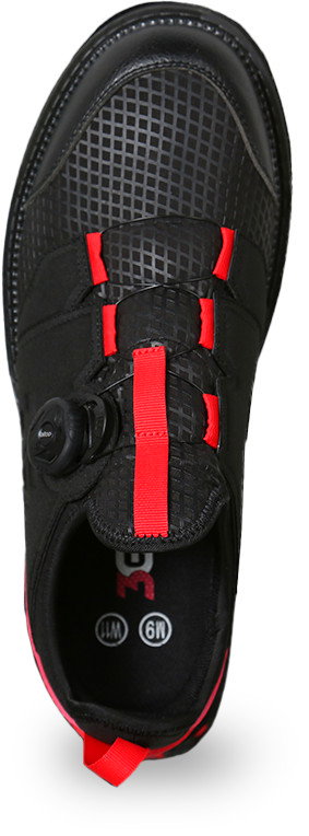 3G Mens Speed Dial+ Black/Red Right Hand Bowling Shoes + FREE SHIPPING