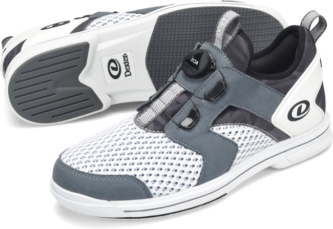 Dexter Mens DexLite Pro BOA White/Grey Right Hand Wide Width Bowling ...