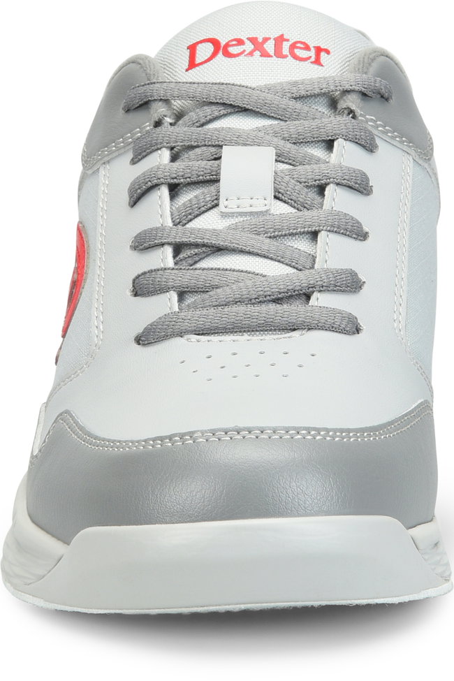 Dexter Mens Ricky V Grey/Red Bowling Shoes + FREE SHIPPING