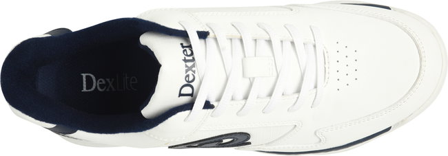Dexter Mens Ricky V White/Blue Bowling Shoes + FREE SHIPPING