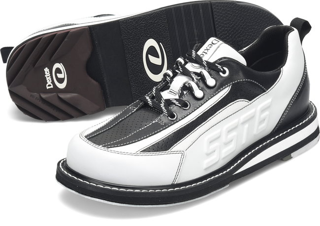 Dexter Mens SST 6 Hybrid LE White/Black Left Hand Bowling Shoes + FREE ...