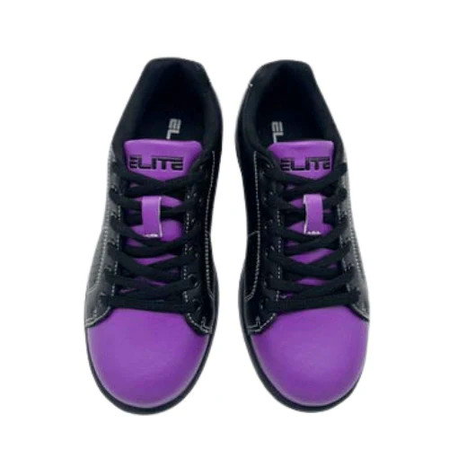 Elite Youth Classic Black/Purple Bowling Shoes + FREE SHIPPING