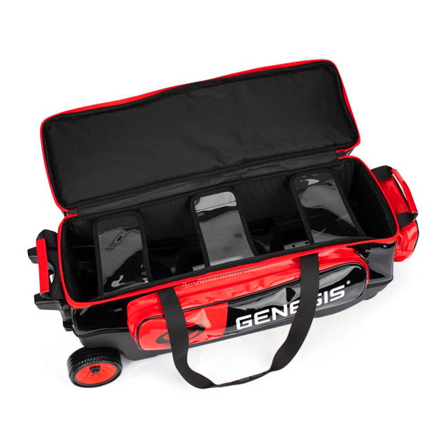 Genesis Sleek Gloss 3 Ball Roller Black/Red + Free Shipping