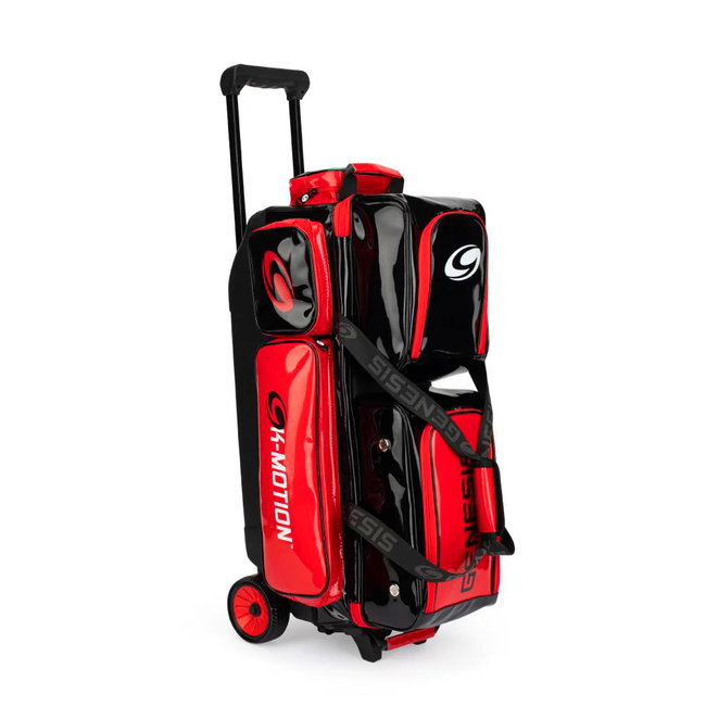 Genesis Sleek Gloss 3 Ball Roller Black/Red + Free Shipping