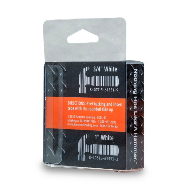 Hammer 1" White Insert Tape 34 Piece + Free Shipping