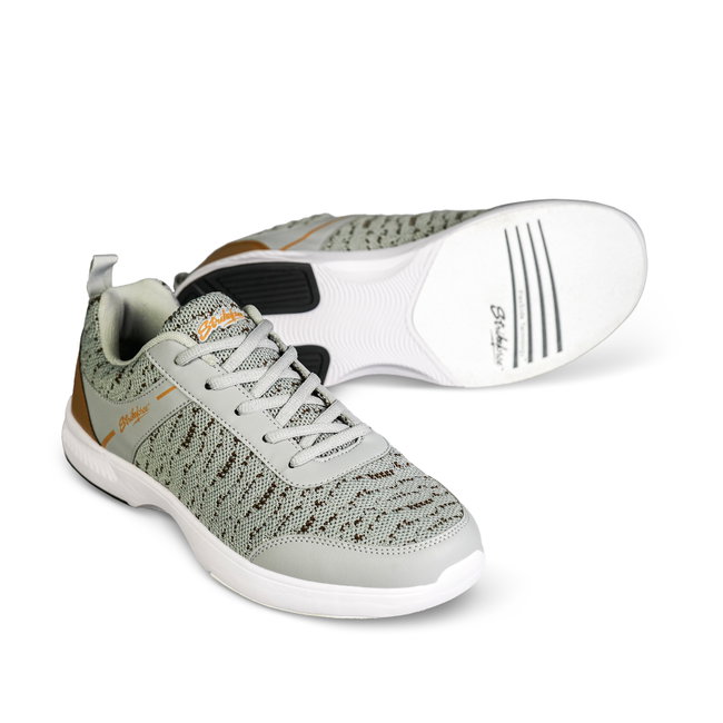 KR Strikeforce Mens Flyer Mesh Lite Grey/Tan Bowling Shoes + FREE SHIPPING
