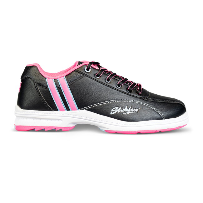 KR Strikeforce Womens Starr Black/Pink/Blue Right Hand Bowling Shoes ...