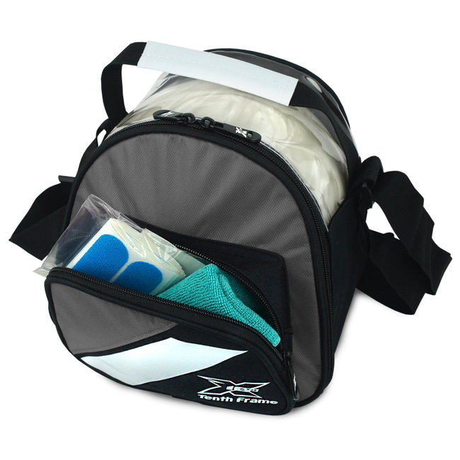 Tenth Frame Deluxe Add-On Bag Black/Grey Bowling Bags + FREE SHIPPING